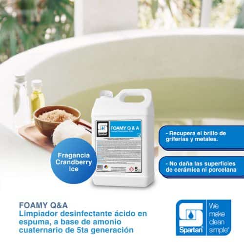 Desinfectante para Baños Ácido FOAMY Q&A - Spartan | Liberzi