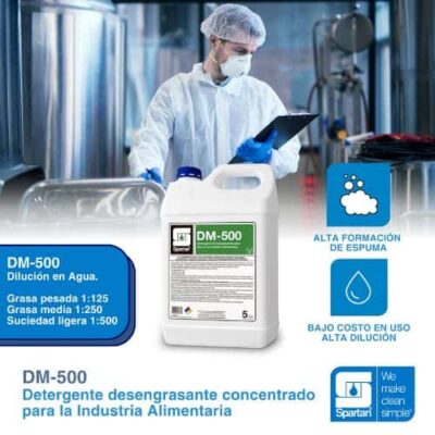 Detergente Desengrasante Concentrado DM-500 Spartan | Liberzi